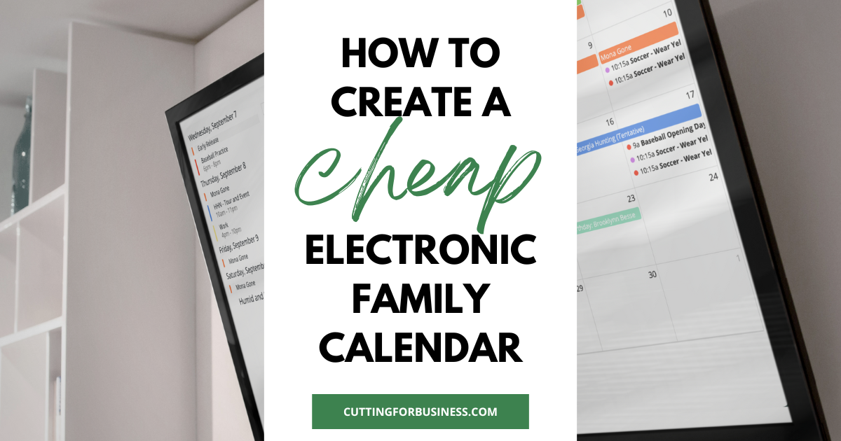 How to Create an Electronic Calendar for Family or Small Business ...