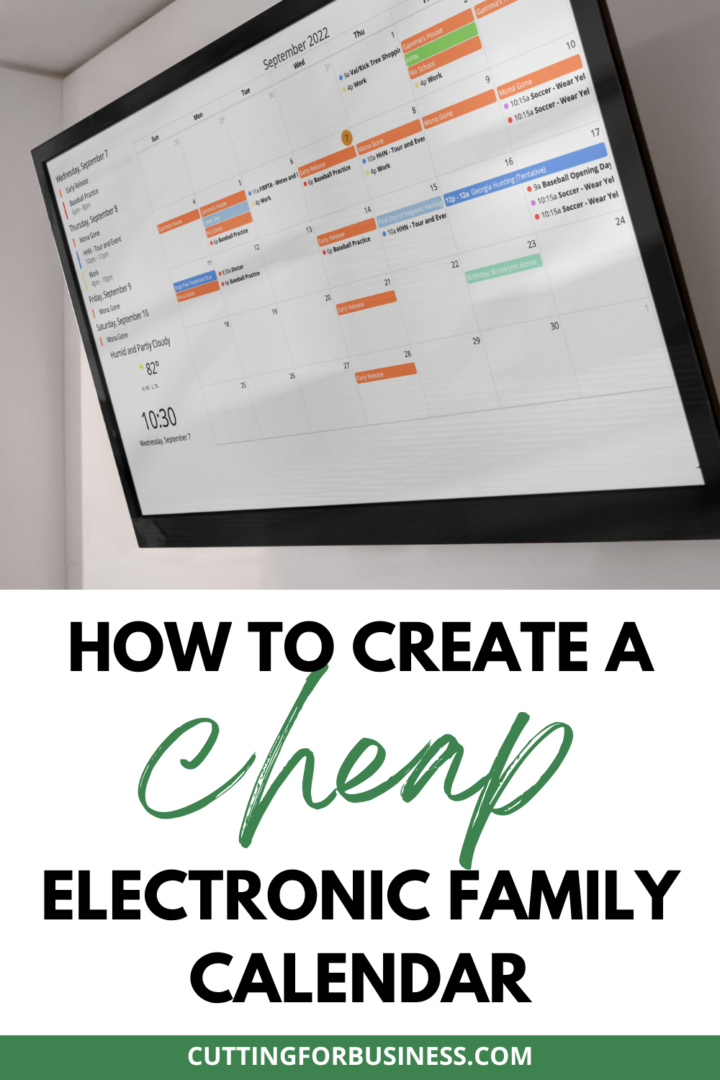 How to Create an Electronic Calendar for Family or Small Business ...
