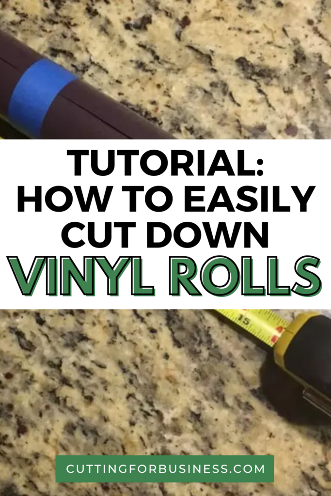 Tutorial: How to Easily Cut Down Vinyl Rolls - Cutting for Business